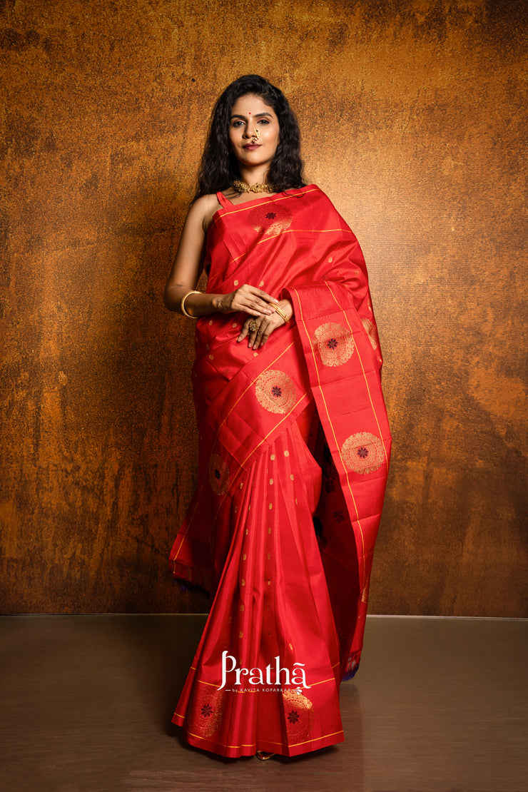 Special Border Gadhwal AY GL-3-25-691 – Pratha Sarees by Kavita Koparkar