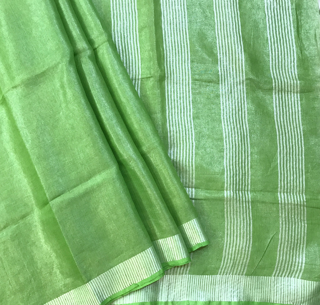 Tissue Linen – Pratha Sarees by Kavita Koparkar