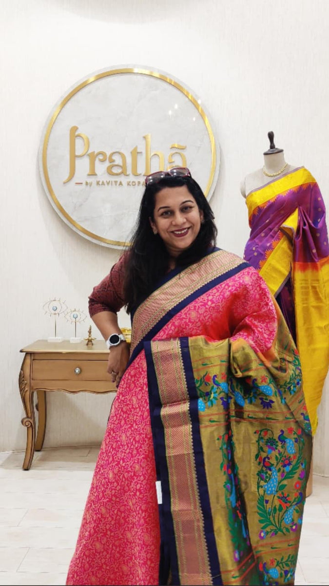Brocade Paithani AB PL IPM-4-25-730 – Pratha by Kavita Koparkar